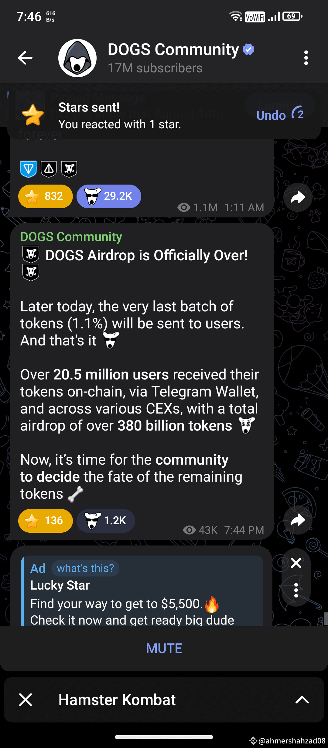Finally $DOGS airdrop is finished now it's time to go to th ...