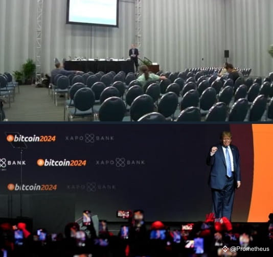 Two Bitcoin conferences, 10 years apart. | Prometheus on Binance Square