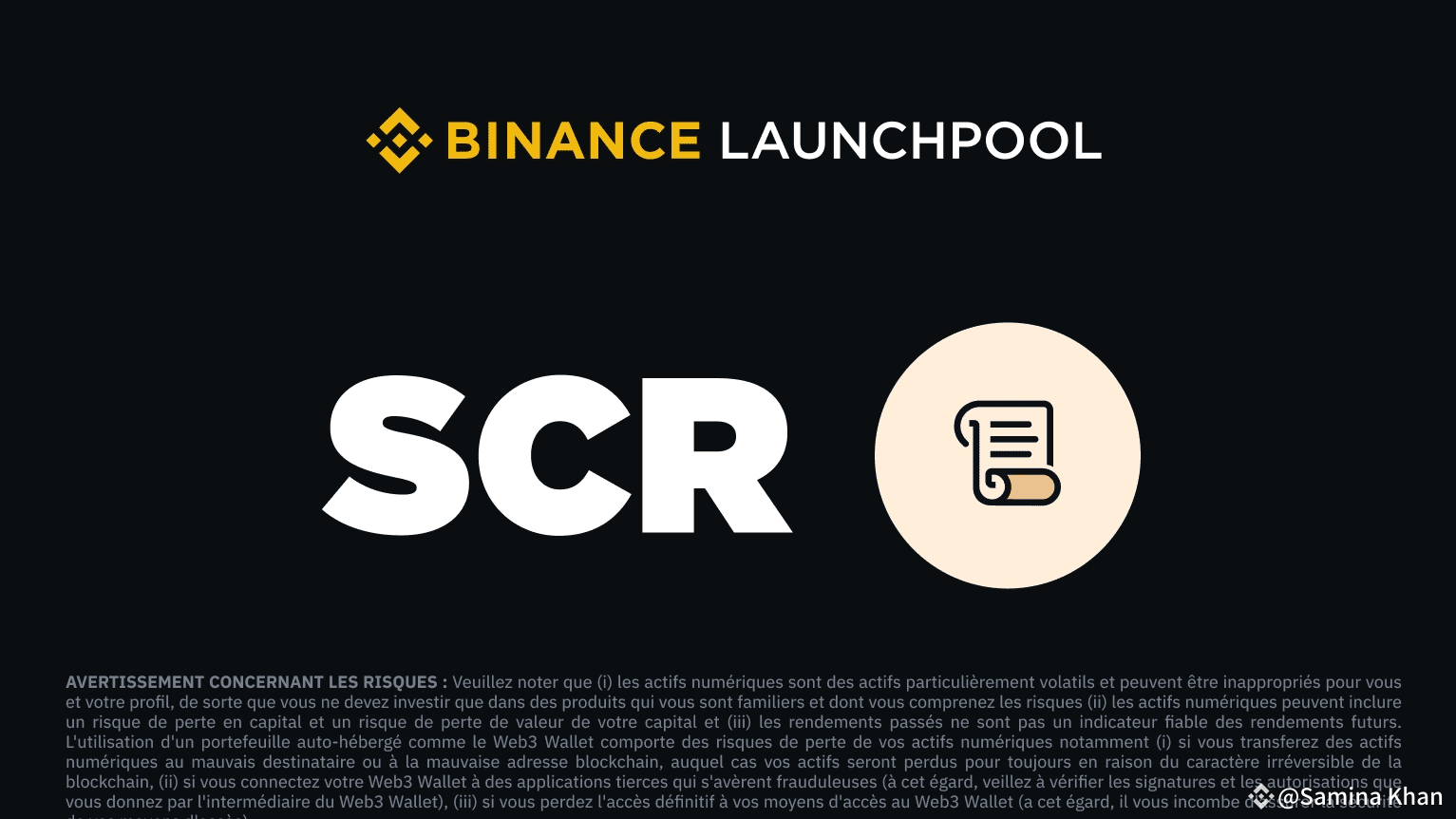 SCROLL (SCR) HITS BINANCE LAUNCHPOOL – THIS COULD BE HUGE! | Samina Khan on Binance Square