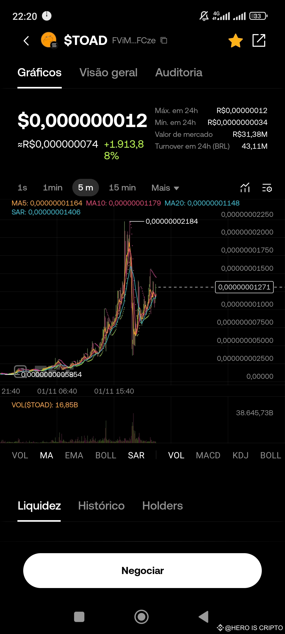 #TOAD rede #solana rápido !!!!!! 😶‍🌫️💥🚀🚀🚀🚀🚀🚀 | HERO IS CRIPTO on ...