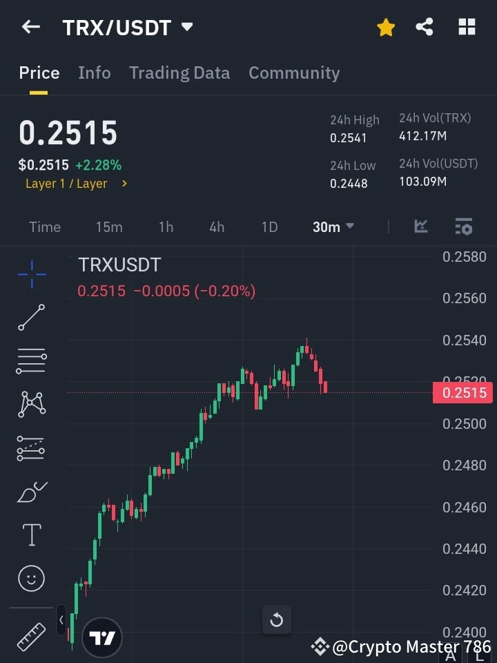$TRX /USDT Short Trade Signal 🔥 Current Price: $0.2515 Key | Crypto Master 786 on Binance Square