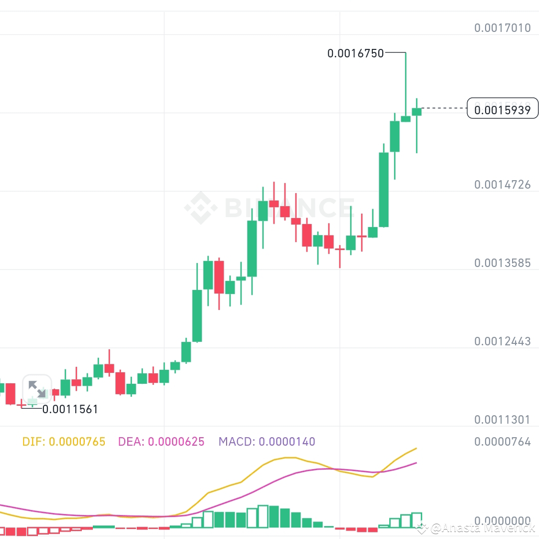 $SPELL /USDT Analysis: Massive Bullish Momentum at $0.001593 | Anasta Maverick on Binance Square