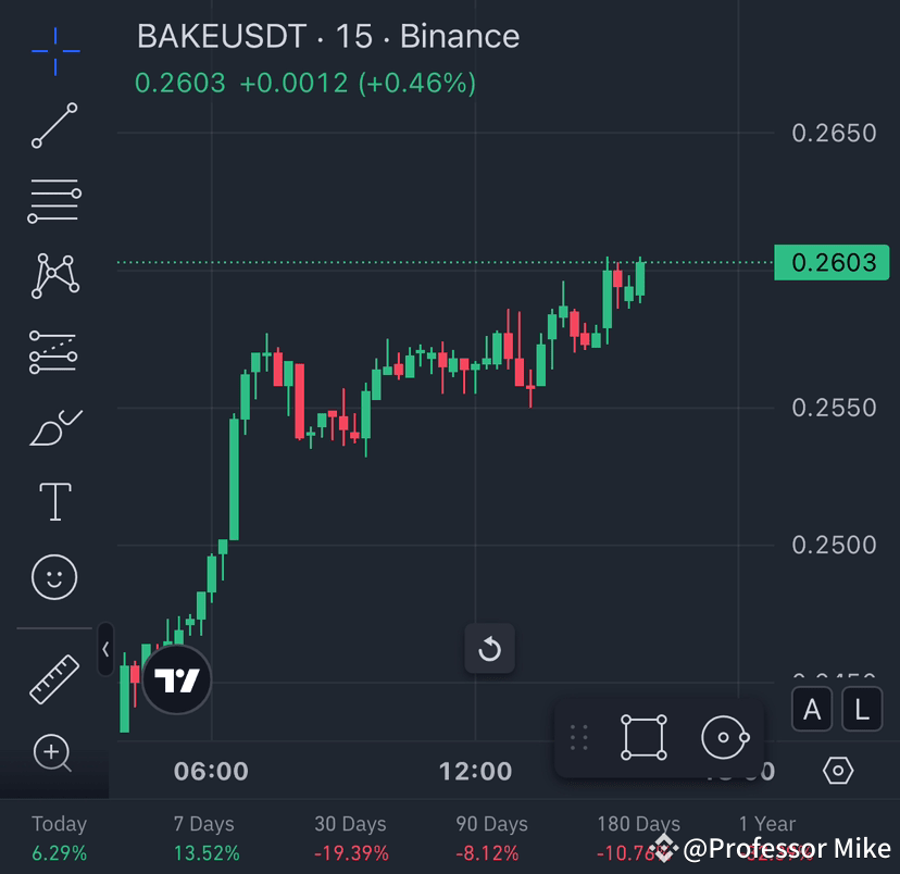 $BAKE /USDT Set for a Breakout – Short-Term Gains Ahead! 🔥 | Professor Mike on Binance Square