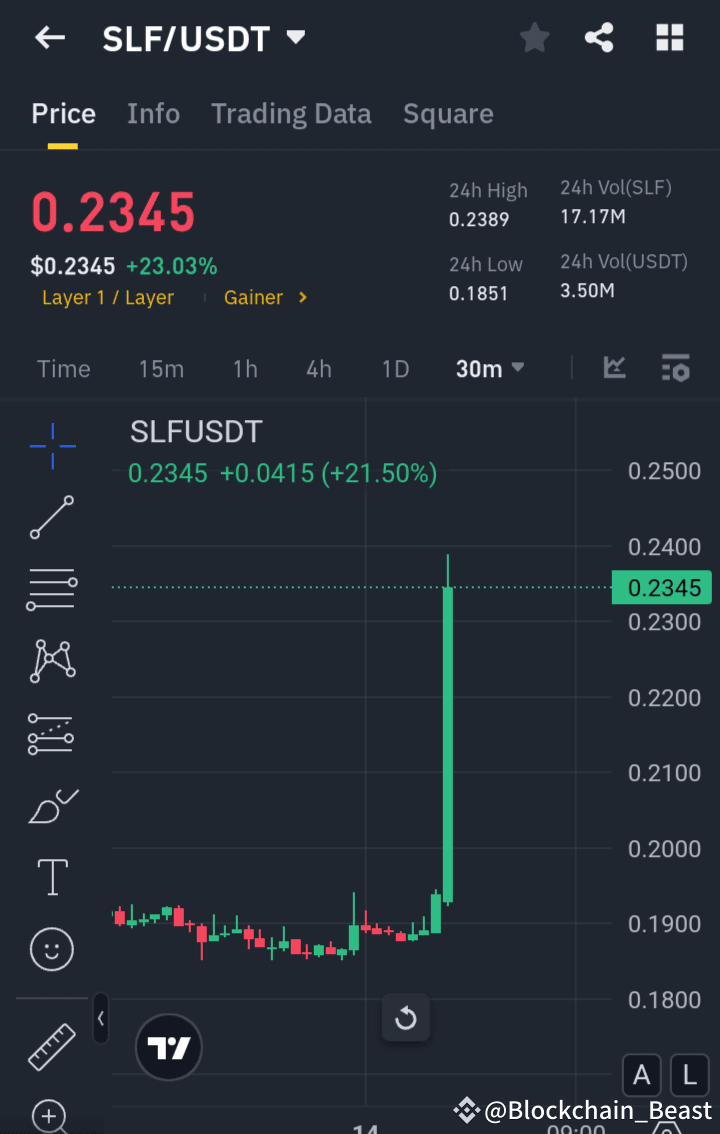 🚀 $SLF /USDT – Explosive Breakout with Massive Momentum! 🚀 | Blockchain_Beast on Binance Square