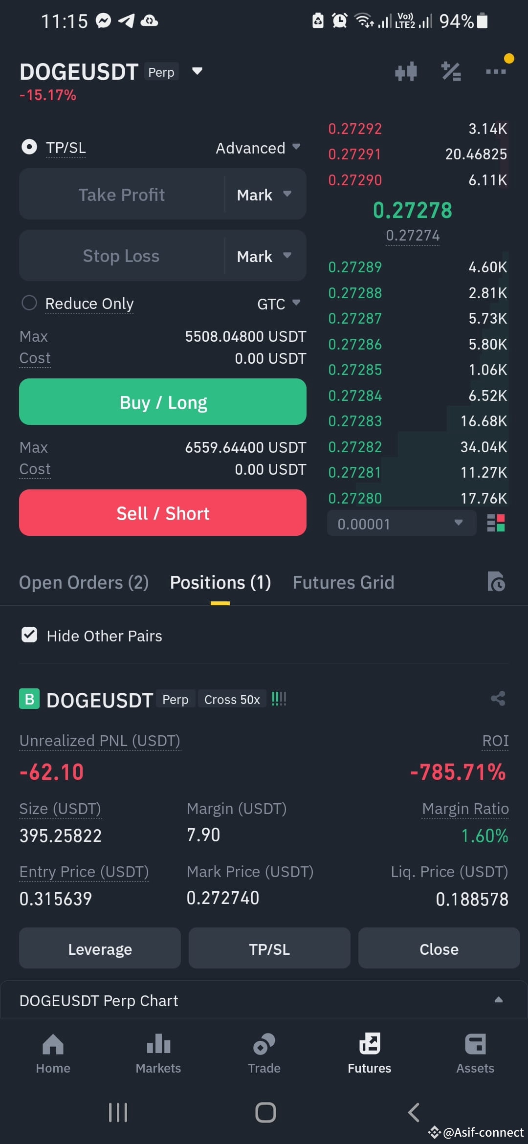 Should I hold or close? #doge⚡ | Asif-connect on Binance Square