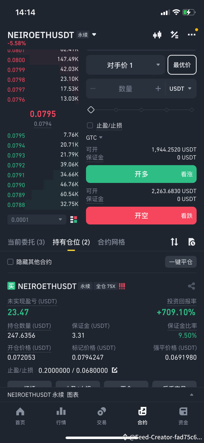 $NEIROETH Brothers, do I need to increase my position? | Feed-Creator ...