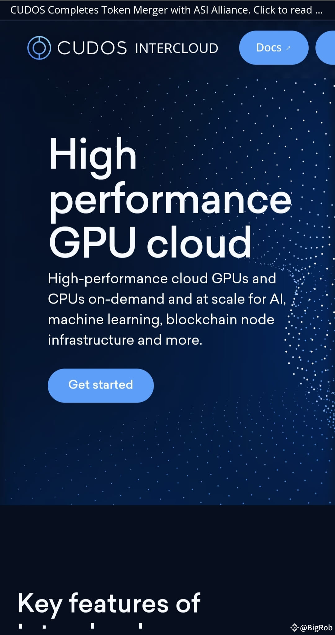 For AI startups and developers, CUDOS Intercloud provides a | BigRob on Binance Square
