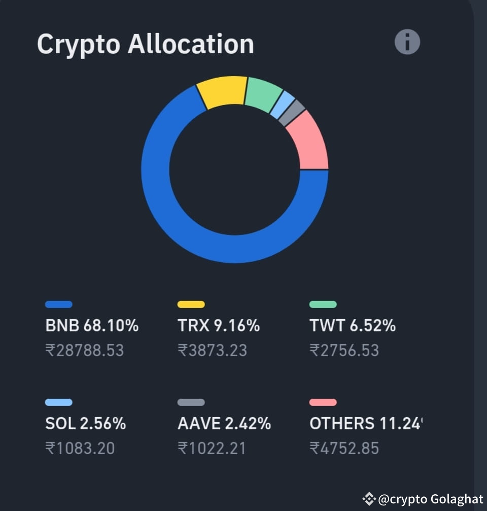 My Binance portfolio is heavily concentrated in BNB, account | legal advisor of crypto on ...