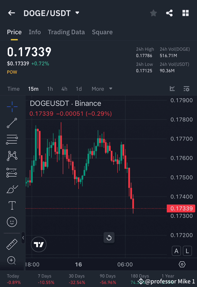 $DOGE /USDT – Short Trade Opportunity!🔥💯 $DOGE is showing | Professor Mike Official on Binance ...