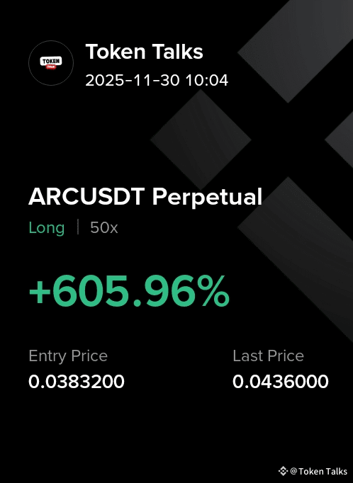 ARC Exploded – Over +1040% Profit on 50x 🚀 Absolute Monster | Token ...