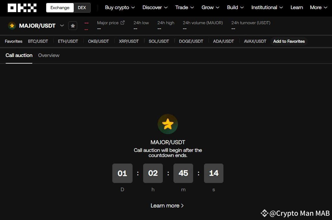 $MAJOR Listing: 1-Day Countdown ⭐️ Alright fam, $MAJOR pre- | Crypto ...