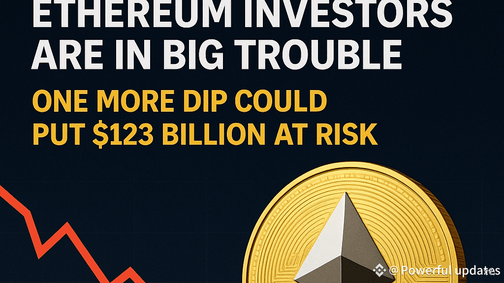 🚨 Ethereum on Thin Ice: Another Drop Could Put $123B in Danger ...