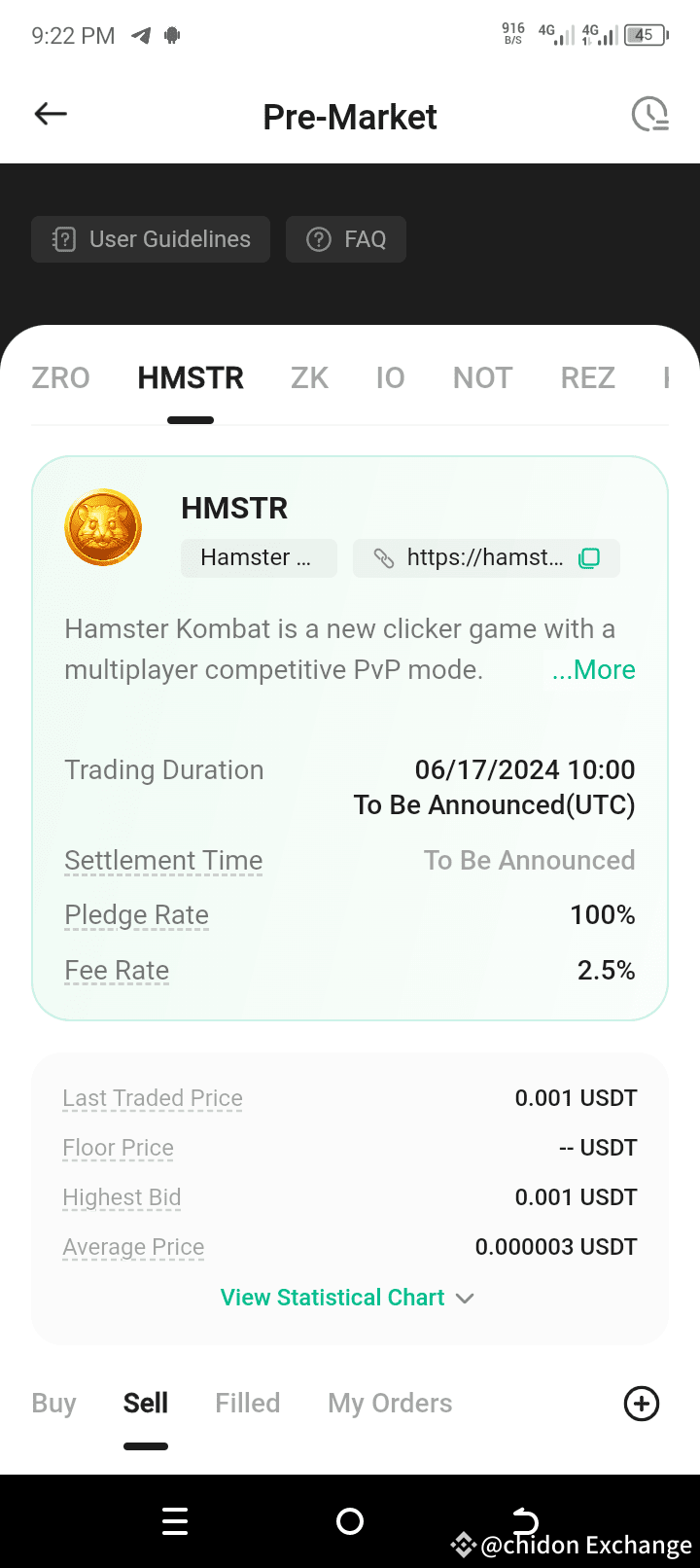 #HMSTR Done and Dusted | chidon Exchange on Binance Square