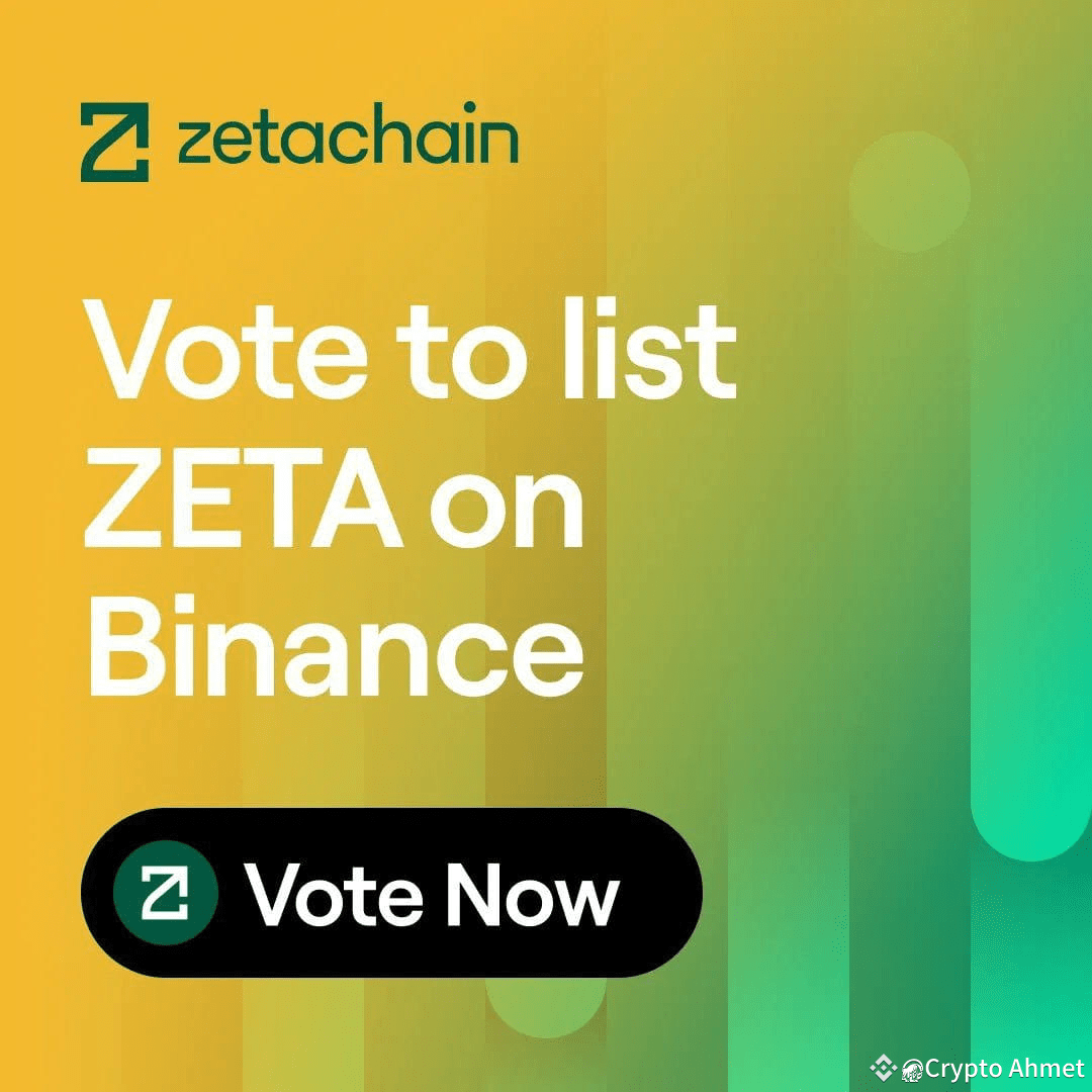 🔊📢Vote to List ZETA Support ZetaChain on Binance Square | Crypto Ahmet ...
