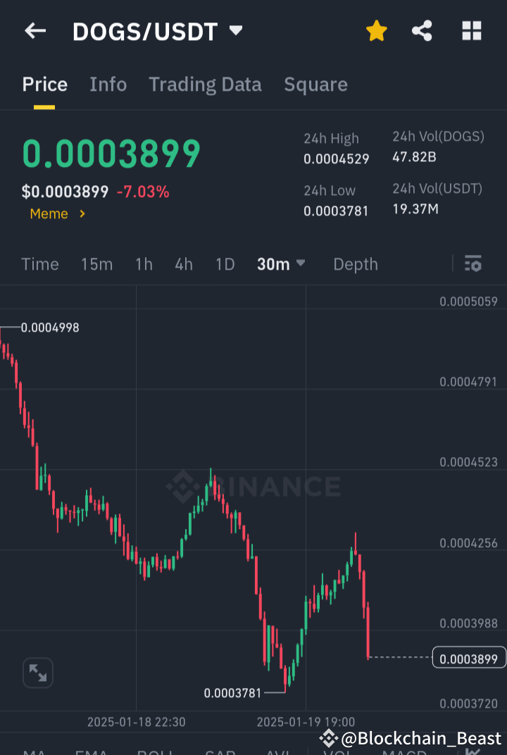 $DOGS /USDT Short Trade Signal! 🔥💯 Hurry up, Take Profit | Blockchain_Beast on Binance Square