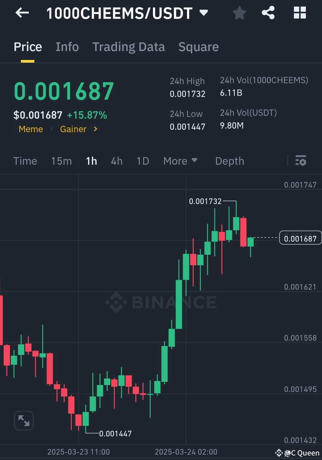 $1000CHEEMS /USDT SURGES WITH STRONG BULLISH MOMENTUM! Ma | C Queen on Binance Square