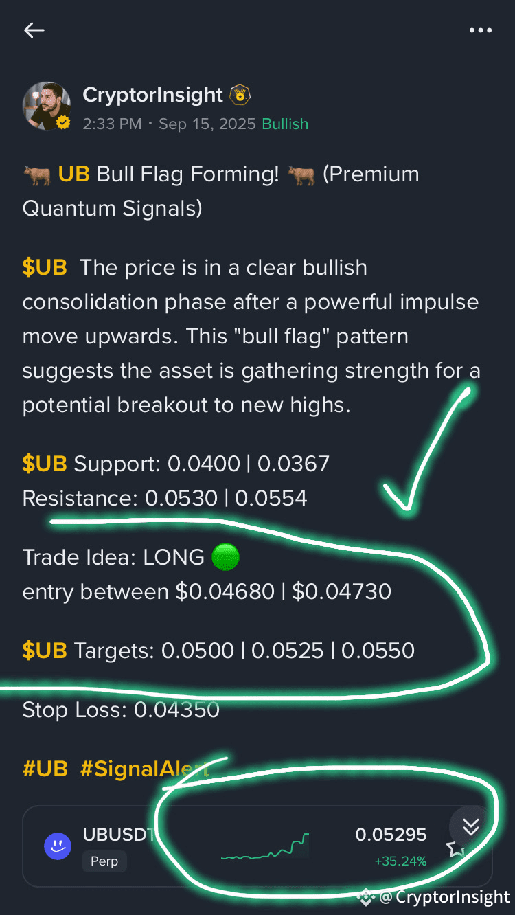$UB MISSION DEBRIEF FROM ENTRY TO FINAL TARGET 🎯 $UB Si ...