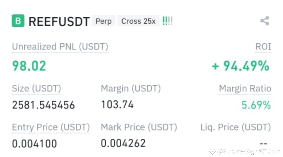 REEF/USDT Long target 0.004500 Take profit Vip group | Future-Signal ...