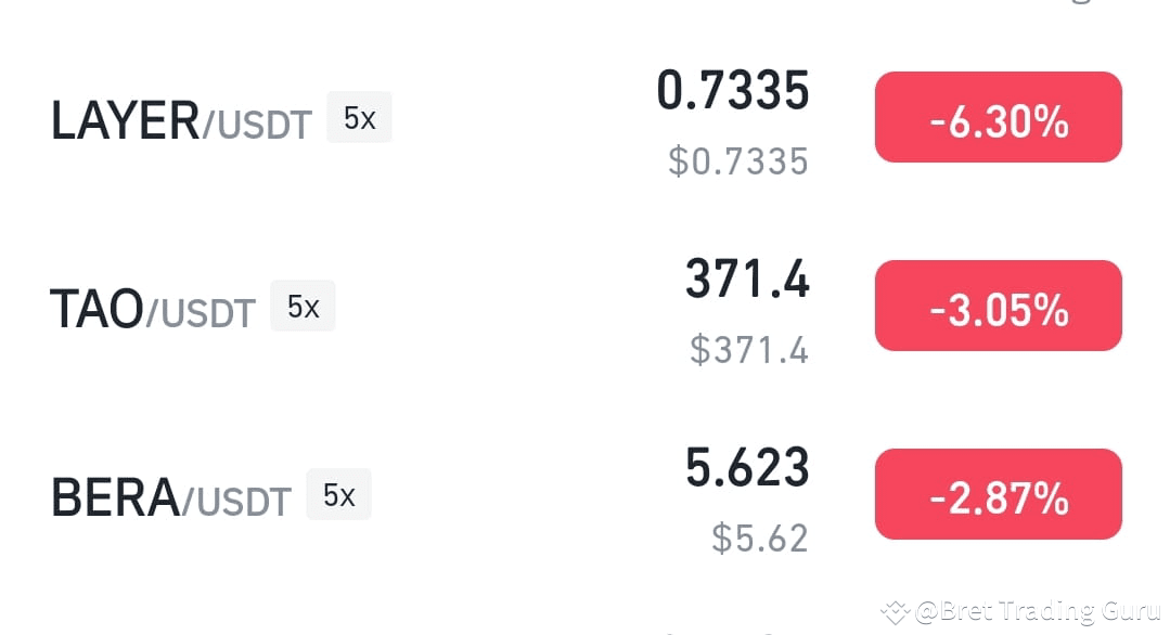 📉 Binance Market Update & Signals 🚨 🔻 LAYER/USDT is down | Bret Trading Guru on Binance Square