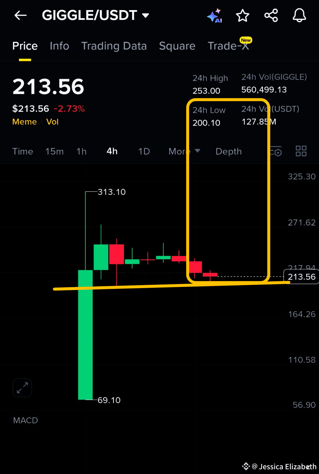 MILL'S ARMY'S $GIGGLE TESTING MAGER SUPPORT LEVELS 🚀💪 ANY | Jessica ...