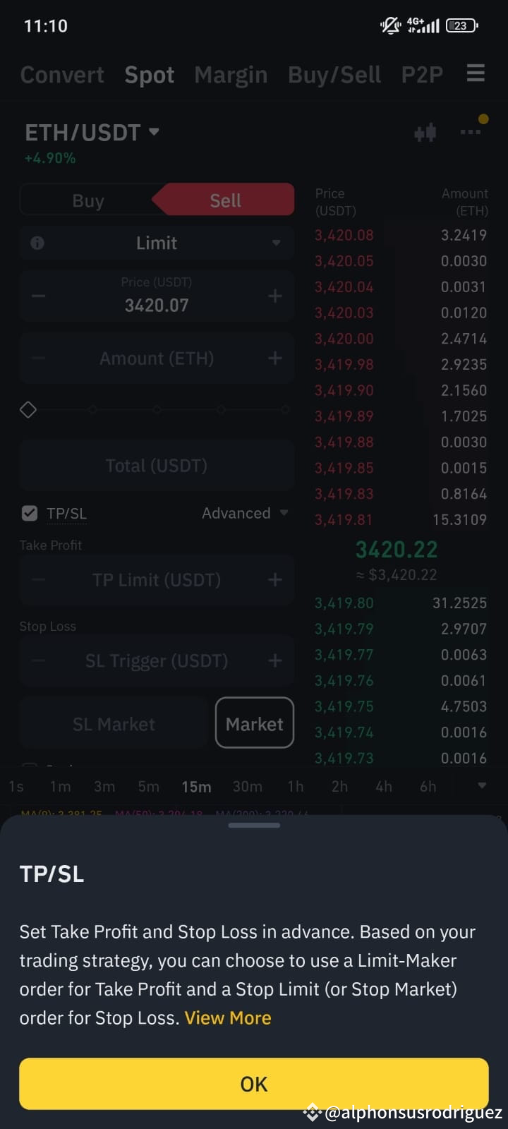 can someone teach me how to use TP/SL $BTC $ETH $XRP ...