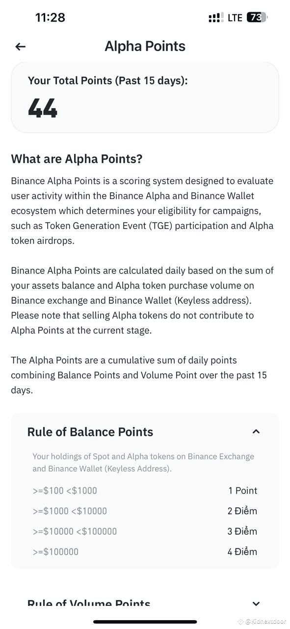 🔍 Tips Alpha Point: 1️⃣ Holding Assets (on Spot & Binance W ...
