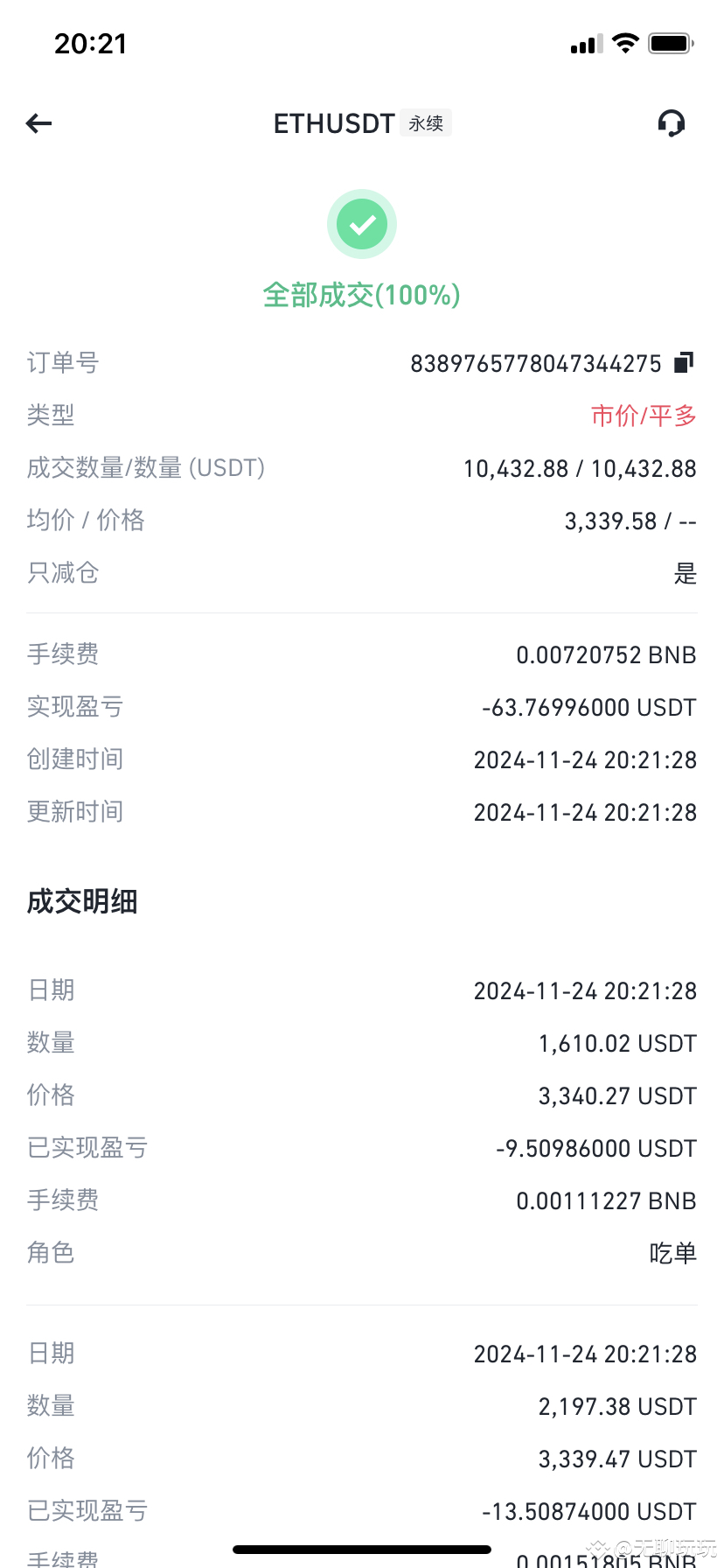 $ETH lost another round, really cool, only 1440 left, seems | 别跟 做仓位控制的 ...