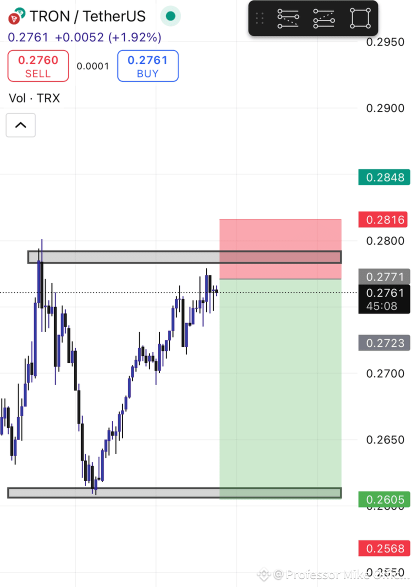 $TRX /USDT PERFECT SHORT TRADE SETUP — ENTRY OPPORTUNITY LIV | Professor Mike Official on ...