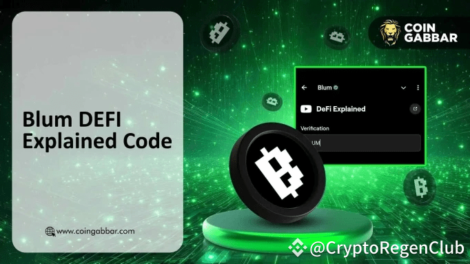 Defi Explained Blum Daily Video Codes, Why Trending | CryptoRegenClub on Binance Square