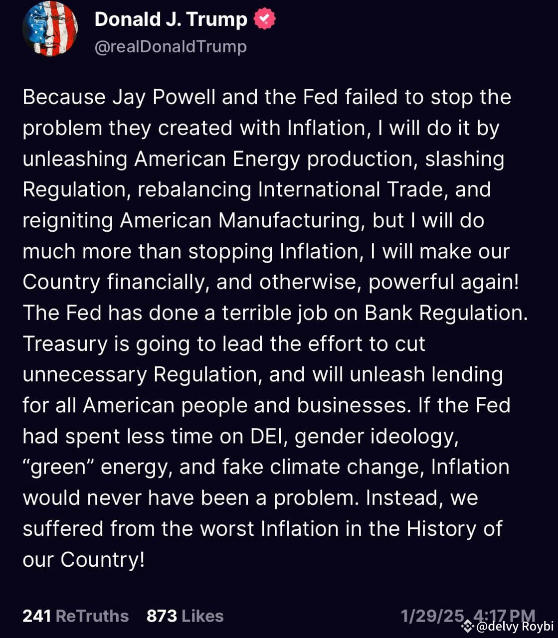 #trump TRUMP about today's meeting: "The Fed has done a te | delvy ...