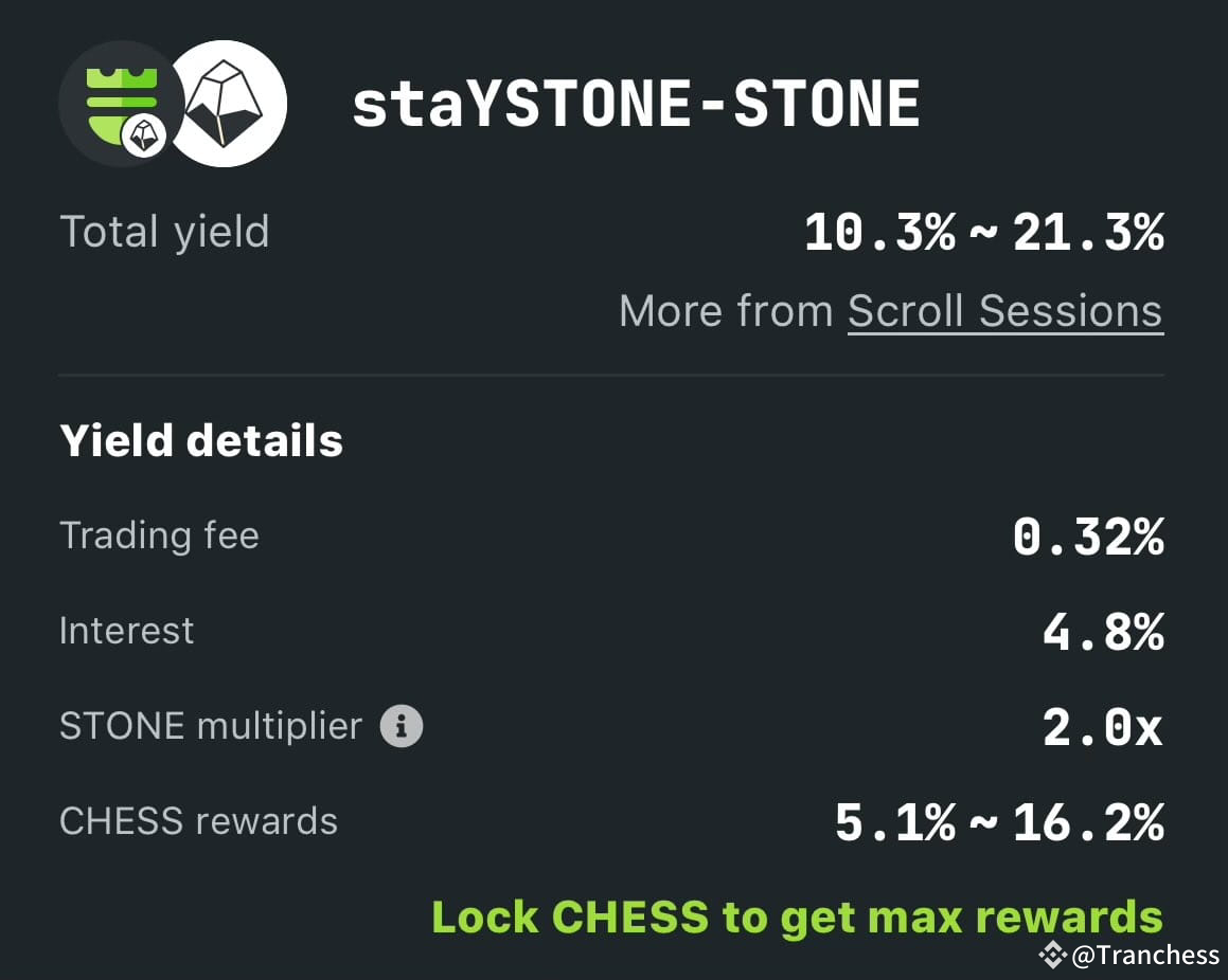 The staYSTONE-STONE LP pool on @Scroll_ZKP has been boosted | Tranchess ...