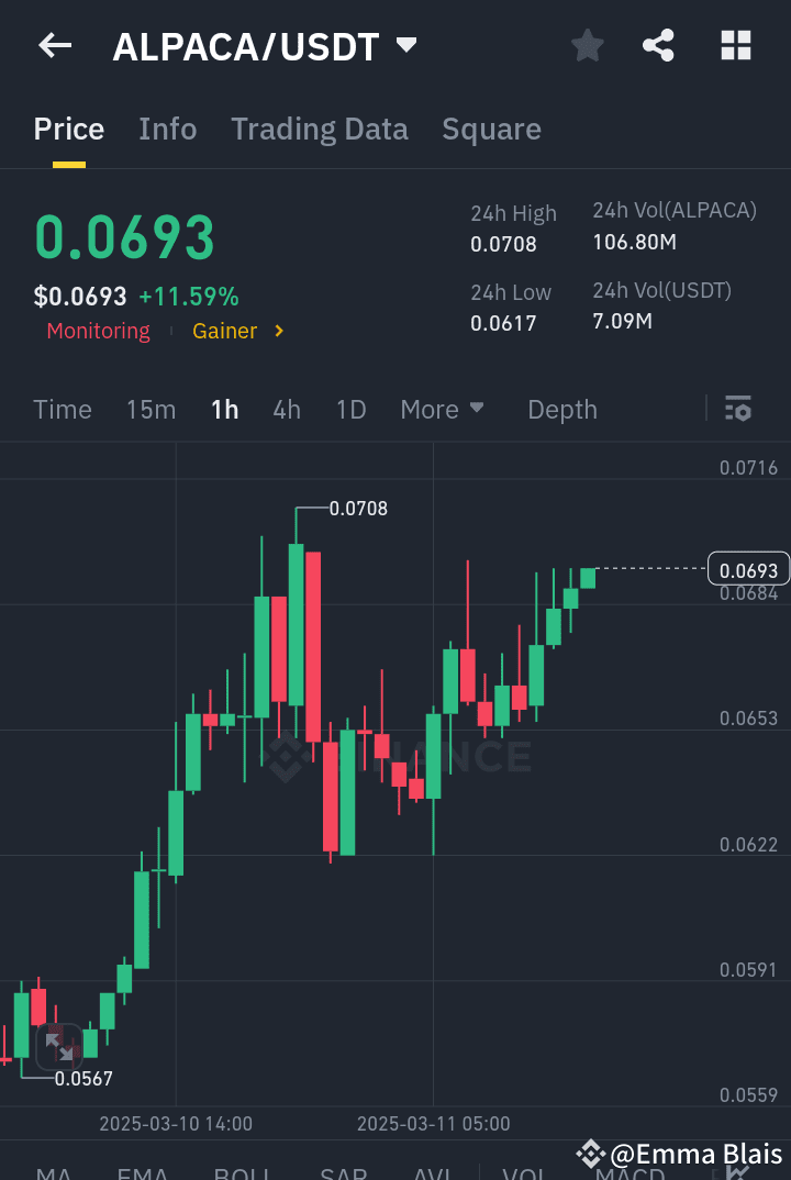 🚀 $ALPACA /USDT – 11.59% Surge! More Upside Ahead? 🔥 Alpa | Emma Blais on Binance Square