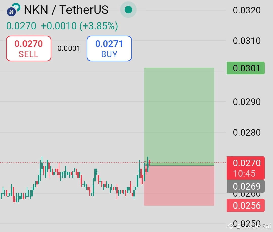 $NKN – Breakout Brewing, Eyes on $0.0301! After hours of | Trader Rai on Binance Square