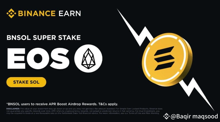 Introducing $EOS on $BNSOL Super Stake! Stake $SOL into or | Baqir ...