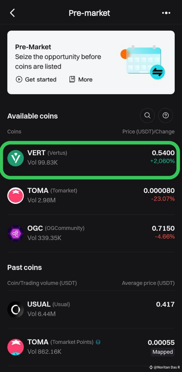 Vertus (VERT) is now live on Bitget Pre-Market! Seize the op | Noritan ...