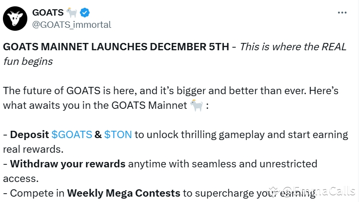 $GOATS Token to List on Major Exchanges on December 5: Key Details ...