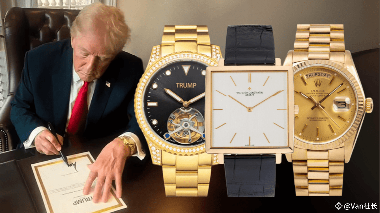 Trump promotes a limited edition gold watch for $9999, payable with ...