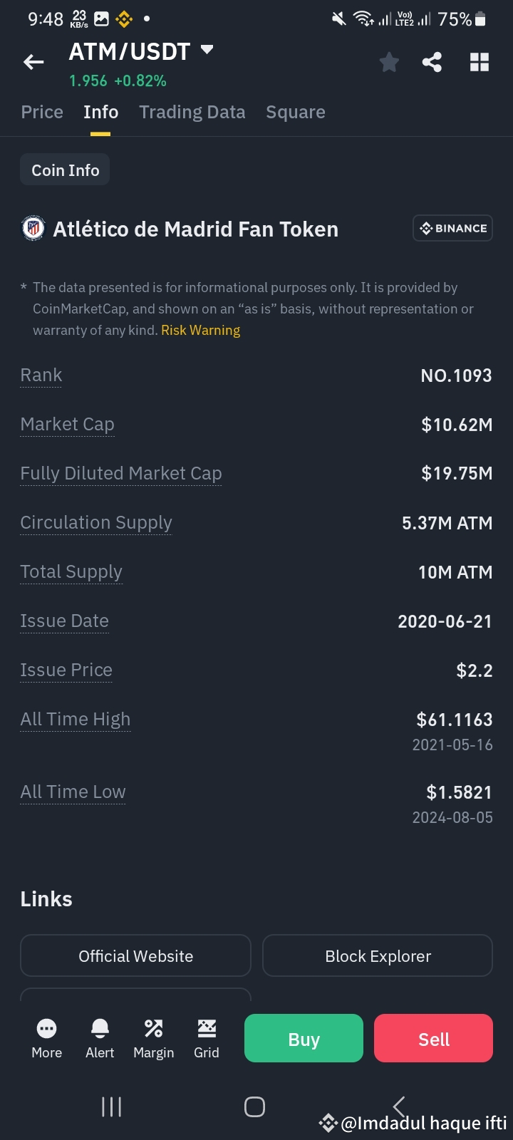 $ATM next pump coming #altsesaon #NextMarketMoves | Imdadul haque ifti ...
