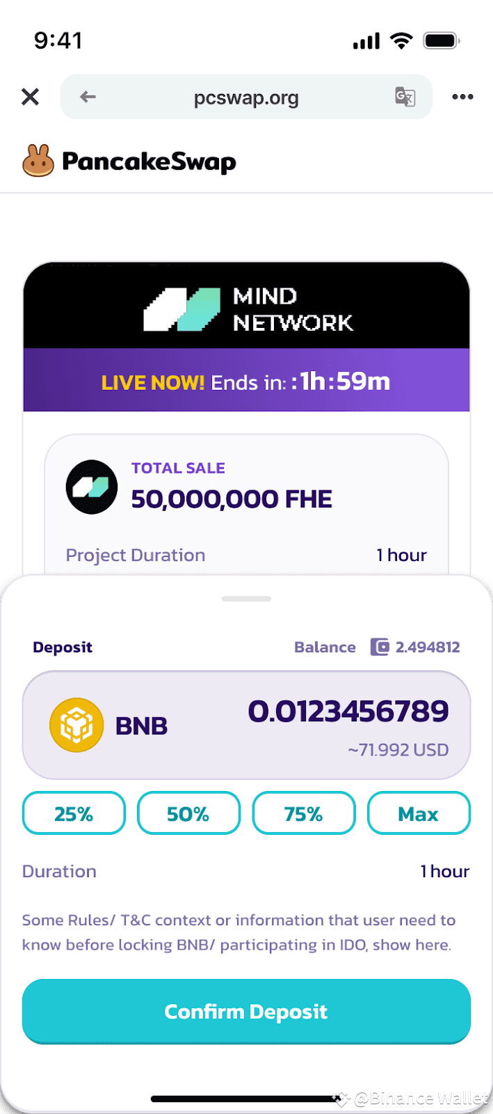 Binance Wallet’s 9th Exclusive TGE: Mind Network Subscription Tutorial | Binance Wallet on ...