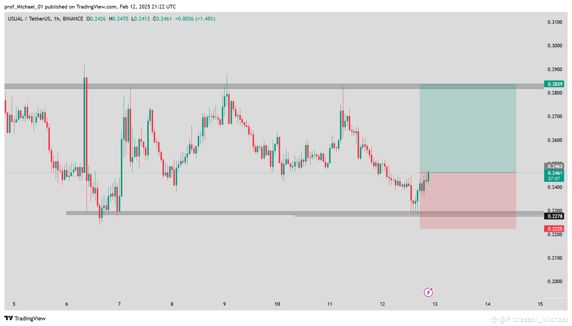 Here is the $USUAL /USDT Long Trade Setup 🚀 spot traders | Professor_Michael on Binance Square