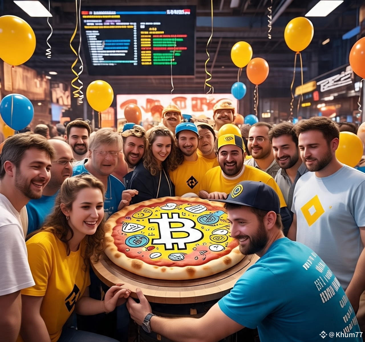 #BinancePizza Binance Pizza Day celebrates a fun slice of | Khum77 ...