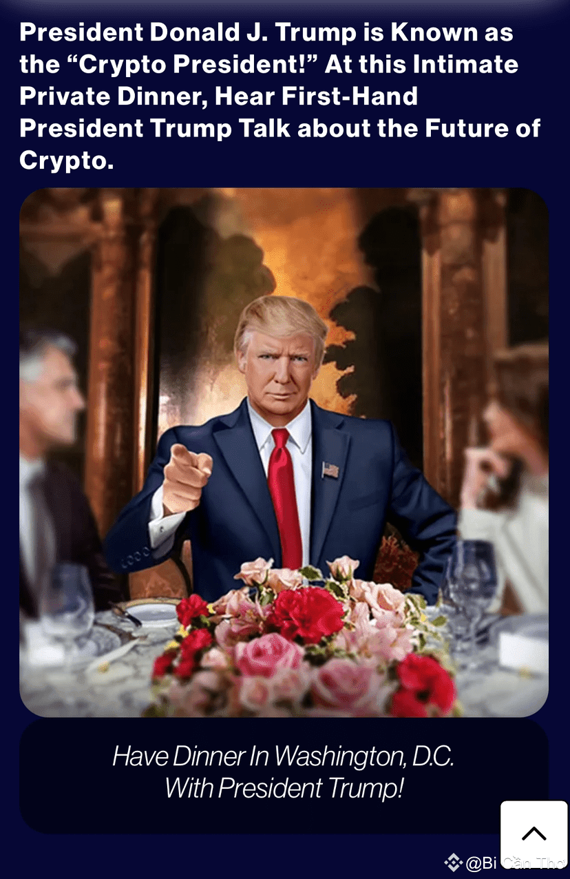 Trump Hosts Dinner for 220 Meme Coin $TRUMP Holders US Pres | Bi Cần ...