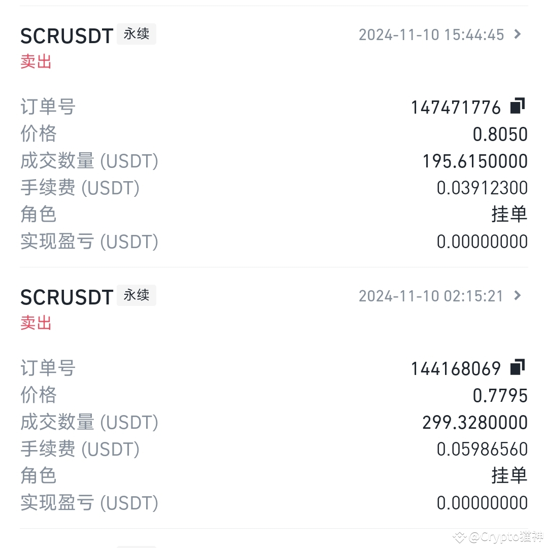 $SCR is a really bad coin. It's a pity that I didn't hold t | Crypto猫神 ...