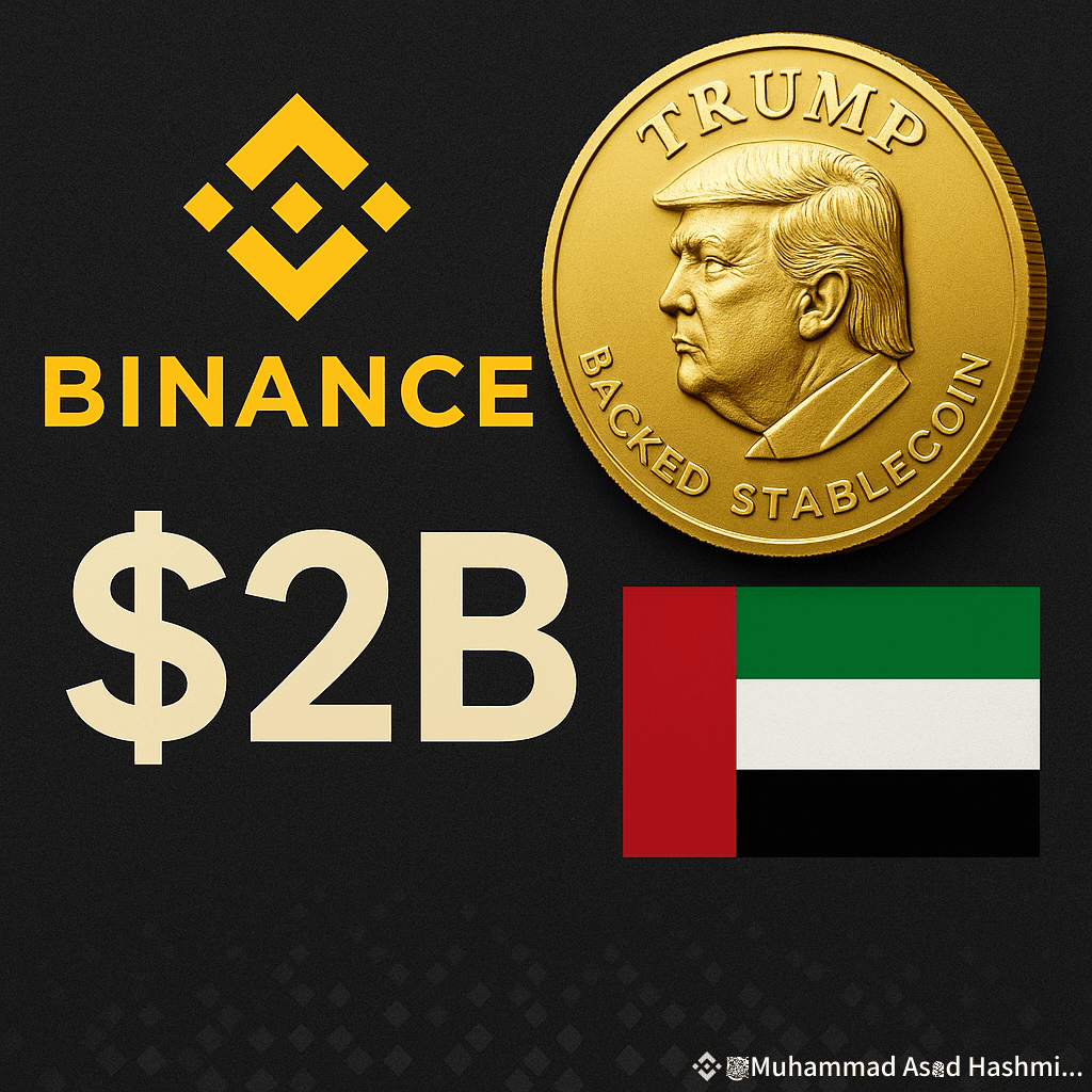 $TRUMP Big news in crypto today — a UAE-backed fund, MGX, | Muhammad ...