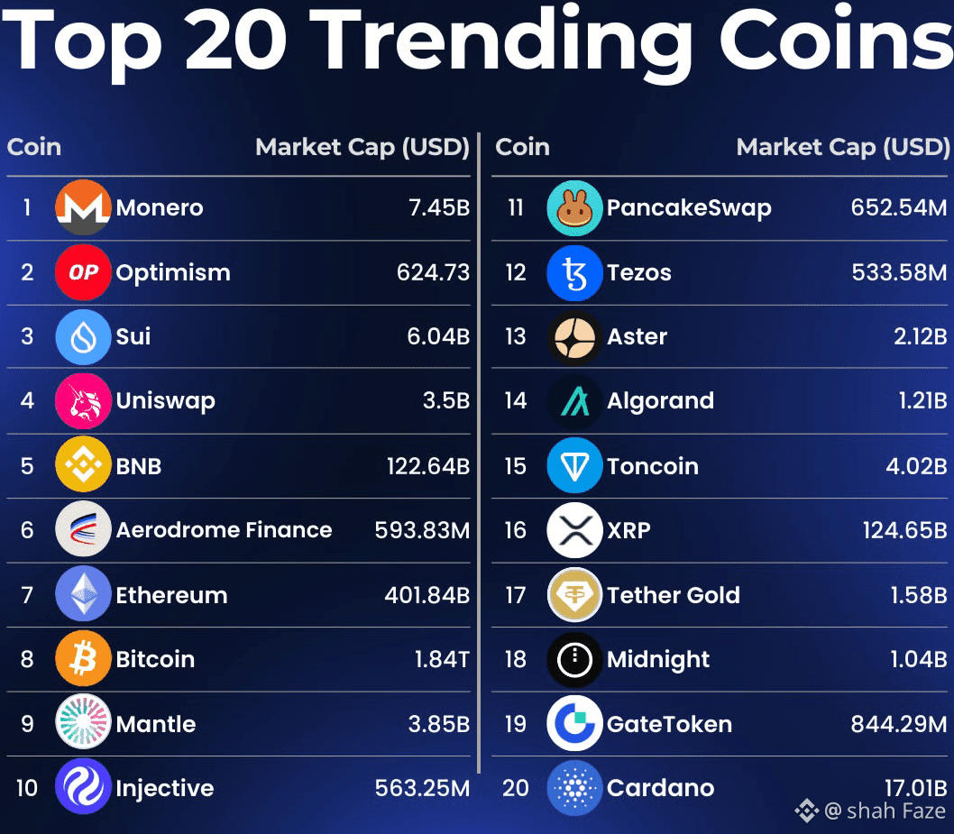top trending 4to 10 December..... $INJ 👈 ️‍🔥 $SUI 💲💲 | shah Faze on ...