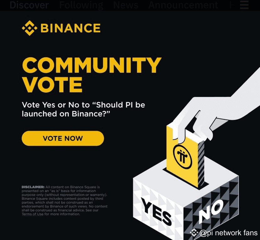 Should #PiNetwork ($PI) be listed on #Binance? 🤔🔥 A️⃣ Yes | pi network ...