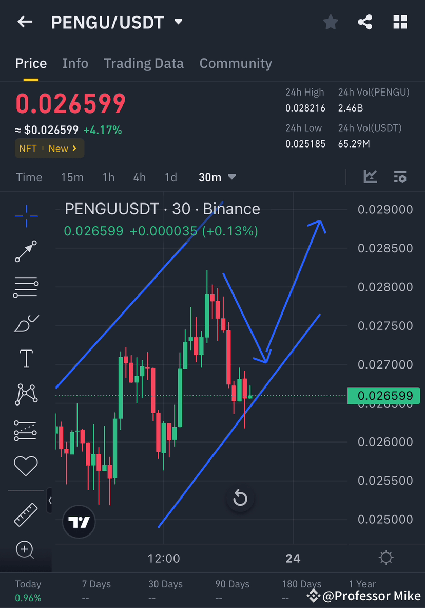 $PENGU /USDT Alert: Potential Bullish Rally Ahead! 🔥💯 Cur | Professor Mike on Binance Square
