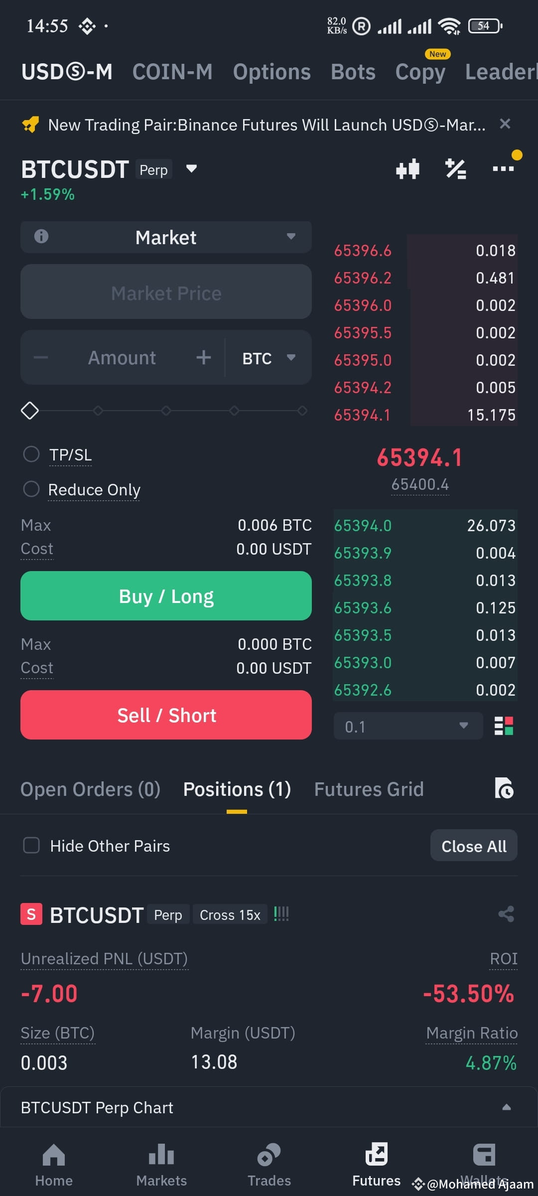 please bro come down $BTC | AJ CRYPTO1 on Binance Square