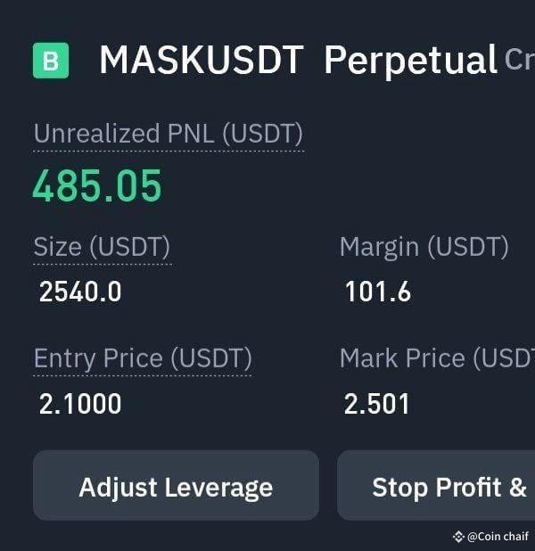 💎 MASK/USDT 🎯 All TARGET ACHIEVED 💰 PROFIT +477% | Coin chaif on ...