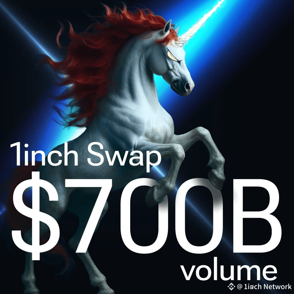 1inch Swap has just reached $700 billion in volume. That’s | 1inch ...